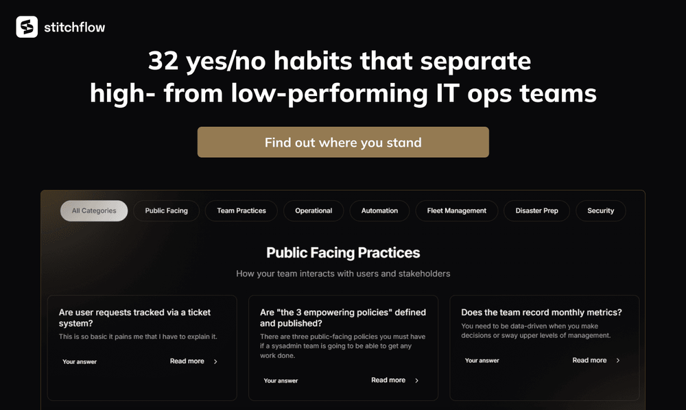 IT Operations Maturity Checklist (Free Tool + How-To Guide)