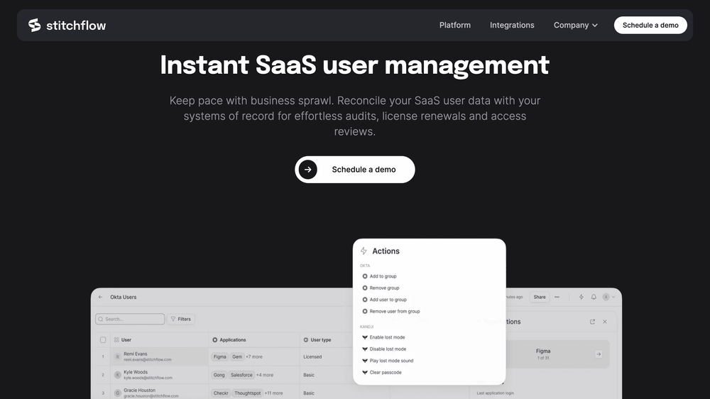 Best license management software in 2025 | Stitchflow